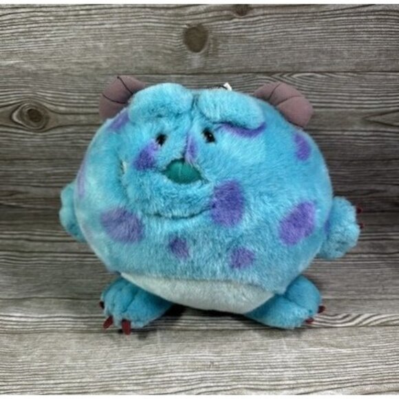 Disney | Toys | Disney Parks Pixar Monsters Inc Round Sully Plush Blue ...